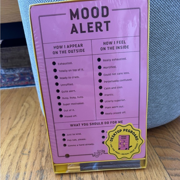 Knock Knock | Office | Knock Knock Mood Alert Pegboard In Pink And ...